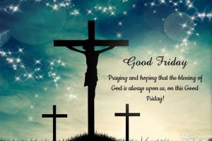 Free Good Friday Greeting Card With Name Edit