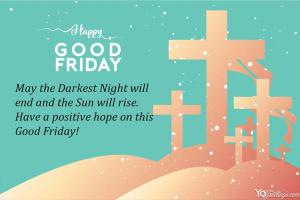 Customize Your Own Good Friday Message Card Online