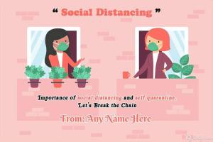 Lockdown CoronaVirus Card With Name Edit