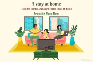 Make "Stay Home Stay Safe" Cards During The Coronavirus