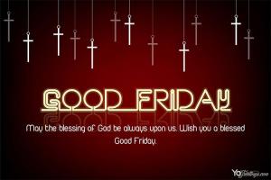 Write Greetings and Wishes on Good Friday Card Images