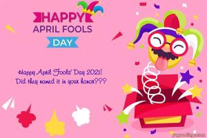 Colorful Realistic April Fools' Day Funny Cards