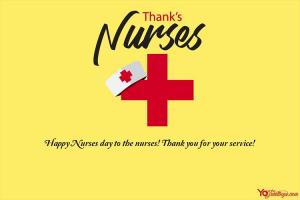 Customize Happy Nurses Day Card With Your Name Wishes