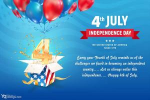 Fourth of July USA Cards - Free Online Independence Day Greeting Cards