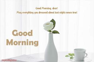 Free Good Morning Coffee Wishes Card Online Maker