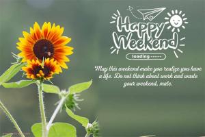 Happy Weekend Wishes Card To Colleagues