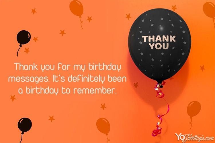 Personalized Thank You Greeting Cards For Birthday Wishes Personalized Thank You Greeting Cards For Birthday Wishes