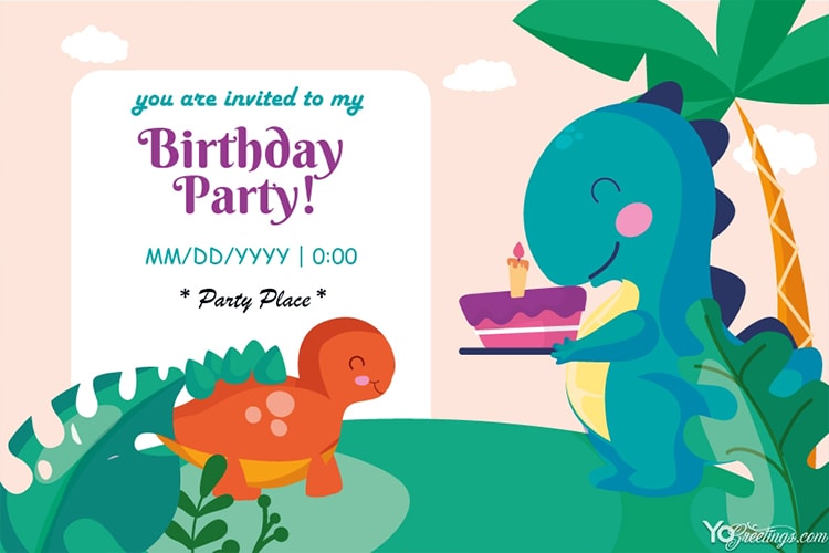 Free Lovely Birthday Party Invitation Card Maker Online Free Lovely Birthday Party Invitation Card Maker Online